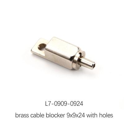 China 9x9x24 Brass Cable Gripper Corrosion Resistant With Pre Drilled Holes for sale