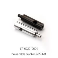 China 9x29mm Brass Cable Blocker M4 Threaded Corrosion Resistant for Secure Lighting Assemblies for sale