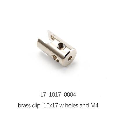 China Corrosion Resistant 10x17 Brass Clip M4 Threading For  Lighting for sale