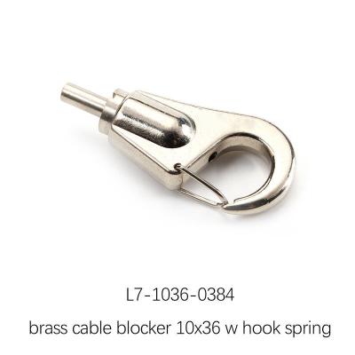 China 10x36 Brass Cable Blocker Corrosion Resistant Lighting Suspension Cable Grippers for sale