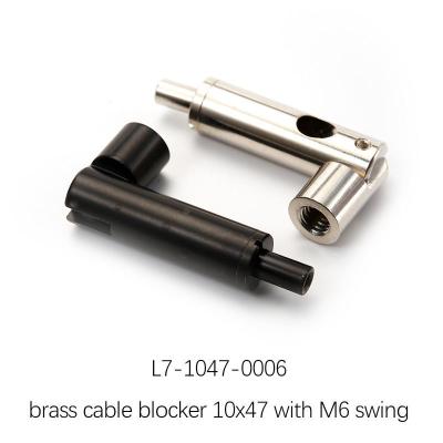 China 10x47 M6 Swing Brass Cable Blocker Corrosion Resistant Cable Gripper For Lighting for sale