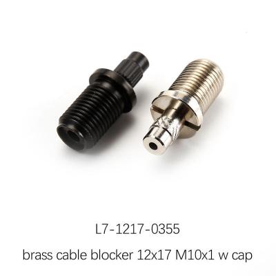 China 12x17 M10x1 Thread Brass Cable Blocker For Corrosion Resistant Lighting Fixtures for sale