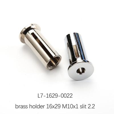 China M10x1 Threaded Brass Lamp Holder 16x29 2.2mm Slit Width for sale