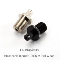 China 19x20mm Brass Cable Blocker M13x1 Thread for Secure Cable Management for sale
