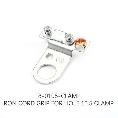 China Electroplating Iron Cord Grip With 10.5mm Mounting Hole Corrosion Resistant Cable Gland for sale