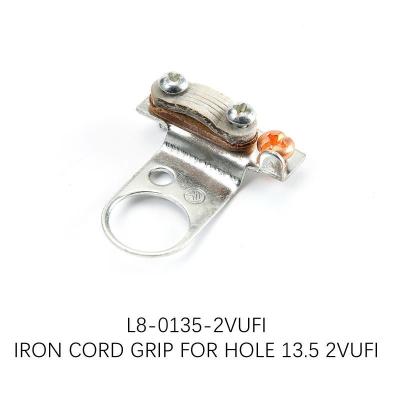 China Zinc Plated Iron Cord Grip 13.5mm Mounting Hole For Cable Strain Relief for sale