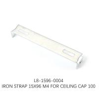 China Steel Ceiling Lamp Mounting Bracket 96x15mm M4 Thread for 100mm Cap for sale