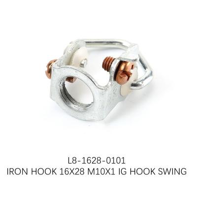 China High Strength Iron Hook 16x28 M10x1 Fine Pitch Thread For Secure Lighting Suspension for sale