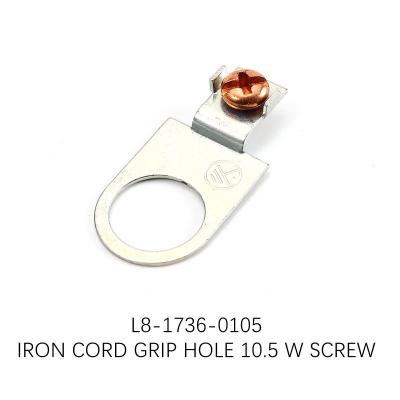 China Zinc Plated Iron Cord Grip 10.5mm Hole For Tool Free Locking Strain Relief for sale