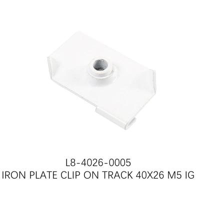 China High Strength Iron Lighting Base Plate Clip On Track 40x26 M5 IG for sale