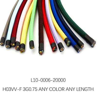 China Durable Flexible Copper Core Cable 300V / 500V Rated Voltage For Lighting Fixtures for sale