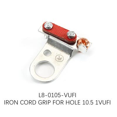 China High Strength Iron Lamp Cord Grip Zinc Plated For Hole 10.5mm for sale