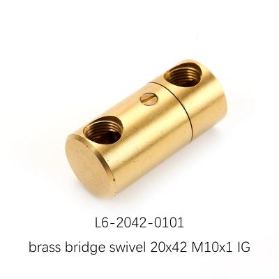China 20x42mm Brass Swivel Joint M10x1 Internal Thread Corrosion Resistant for sale