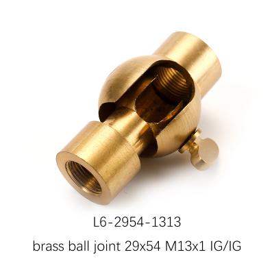 China 29x54mm Brass Ball Joints M13x1 IG/IG For Indoor Outdoor Lighting Fixtures for sale
