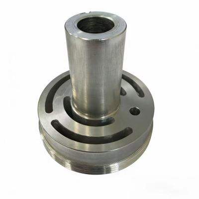 China Anodized Aluminum Alloy Parts 6061-T6 M52X50 With M10x1 Hole Inside for sale