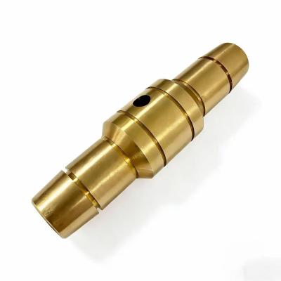 China 20x72mm Raw Brass Light Fixture Parts Corrosion Resistant Brass Connectors for sale