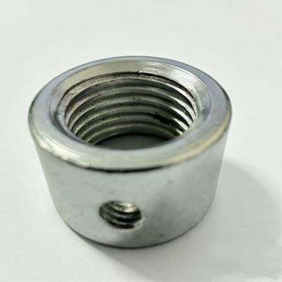 China Brass Iron Thread Tube 14x8 mm with M10x1 Fine Metric Thread for Lighting Fixture Connections for sale