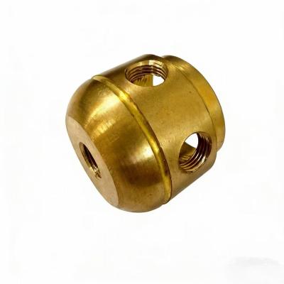 China 38x32 Dimensions Brass Accessory with M10x1 Thread and Raw Brass Finish for Lighting Fixtures for sale