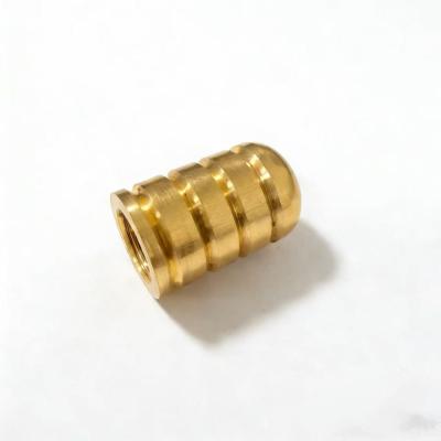 China 15x25 Dimensions Brass Accessory with M10x1 Thread and Raw Brass Finish for Lighting Fixtures for sale