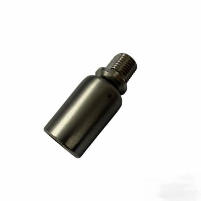 China Brass Accessory with 17x37 Dimensions M10x1 Thread and Nickel Matt Finish for Lighting Fixtures for sale