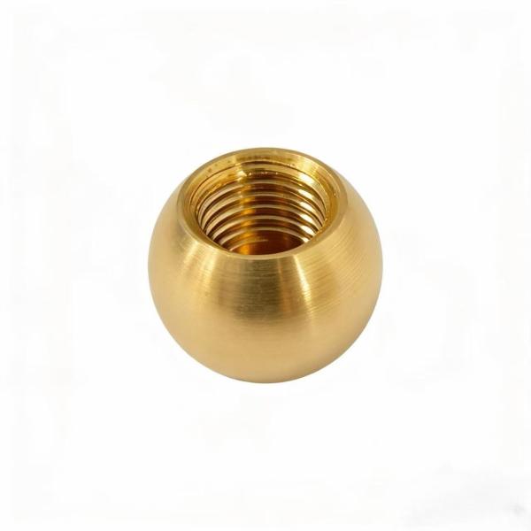 Quality Lighting Fixtures Ball Joint Raw Brass D20 M10x1 Internal Thread for sale