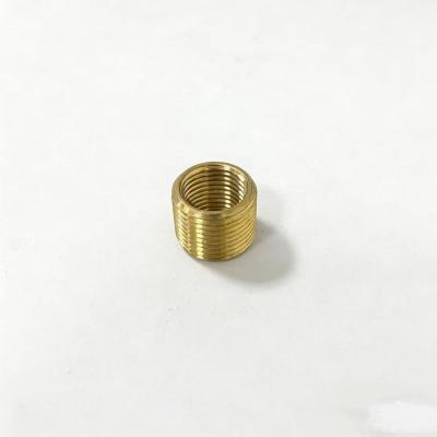 China 13x10 Raw Brass Threaded Tube Connector with Corrosion Resistant Finish for Lighting Fixtures for sale