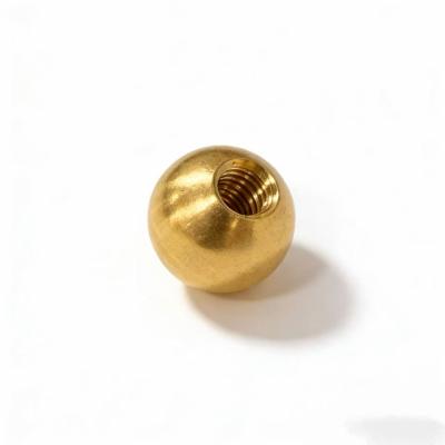China Brass Ball Joint D10 M4x1 Raw For Lighting Fixtures Decorative Hardware for sale