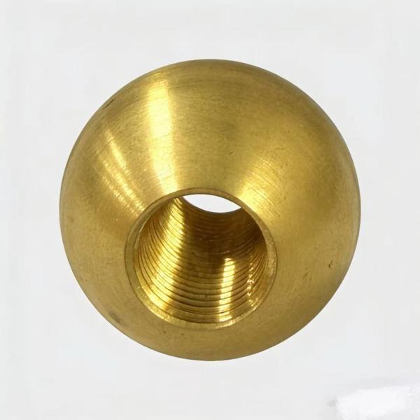 Quality 25mm Raw Brass Ball M10x1 Internal Thread Brass For Light Fixtures for sale