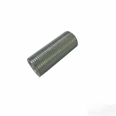 China Lighting Fixtures Iron Tube With 3/8''-27 Thread Zinc Plating 40mm Length for sale