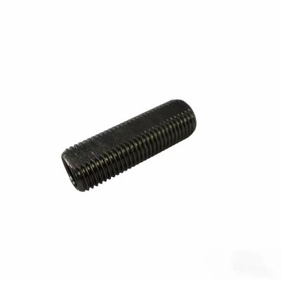 China Brass Threaded Tube M10x1x30 Black Zinc Plated Corrosion Resistant for Lighting Fixtures for sale
