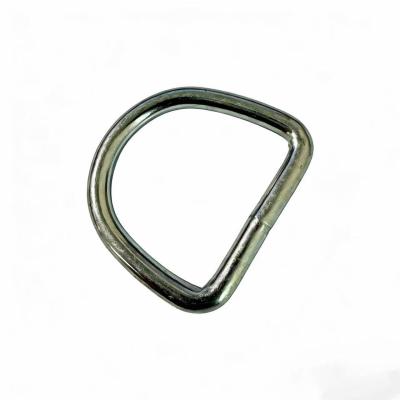 China Iron D Shaped Snap / D Ring Connector 30mm Length Zinc Plated for sale