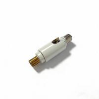 China White Electroplated Brass Lighting Accessory M9x1 Thread 13x46mm for sale