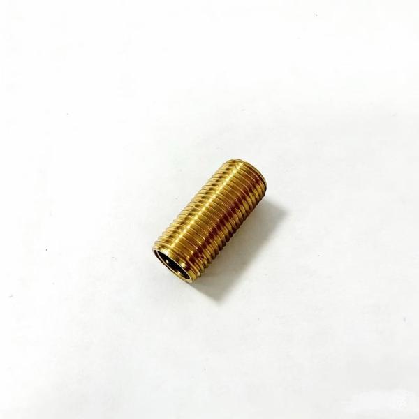 Quality M10x1 / M8X1 Threaded Nipple Pipe Unplated Brass 22mm Length for sale
