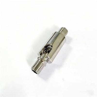 China Chrome Plated Brass Lighting Connector with M8x1 Thread and 13x44 Dimensions for Pendant Lights for sale