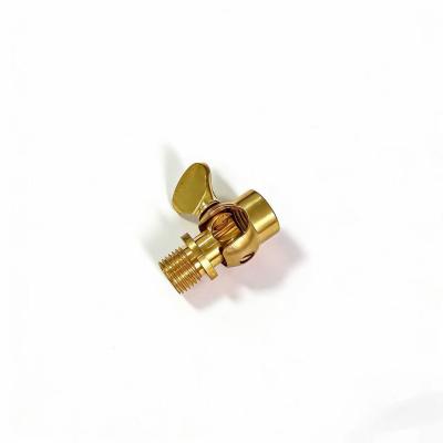 China 29x29mm M10x1 Thread Raw Brass Lighting Connector for Lamp Fixtures for sale