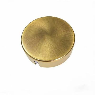China Antique Bronze Finish Brass Lid 73x22 Dimensions High-Grade Brass Lamp Holder Cover for Lighting Fixtures for sale