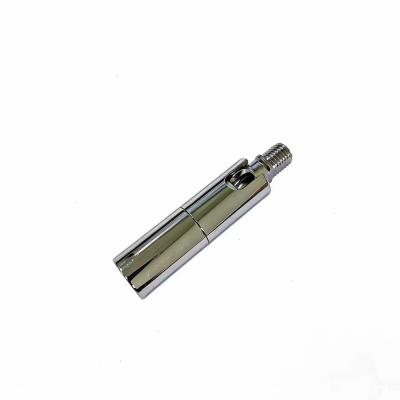 China Precision M10x1 Thread Brass Connector with Chrome Plated Finish for Lighting Fixtures 16x59 Dimensions for sale