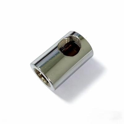 China Brass Lighting Connector with M10x1 Thread and Chrome Plated Finish for 16x24 Dimensions for sale