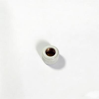 China Corrosion Resistant Brass Connector with M10x1 Thread and White Finish for Lighting Fixtures for sale