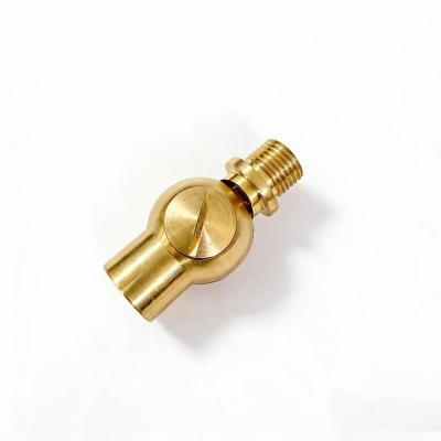 China 19x38 Dimensions Brass Accessory with M10x1 Thread and Raw Brass Finish for Lighting Fixtures for sale
