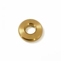 China Solid Brass Cylindrical Plate Spacer 14mm x 3mm Raw Unpolished Lamp Component for sale