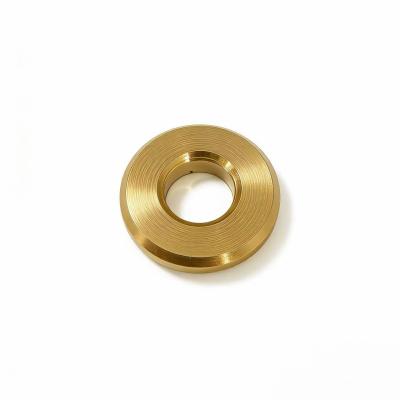 China Cylindrical Solid Brass Plate Spacer 14x3 Raw Brass Lamp Components for sale