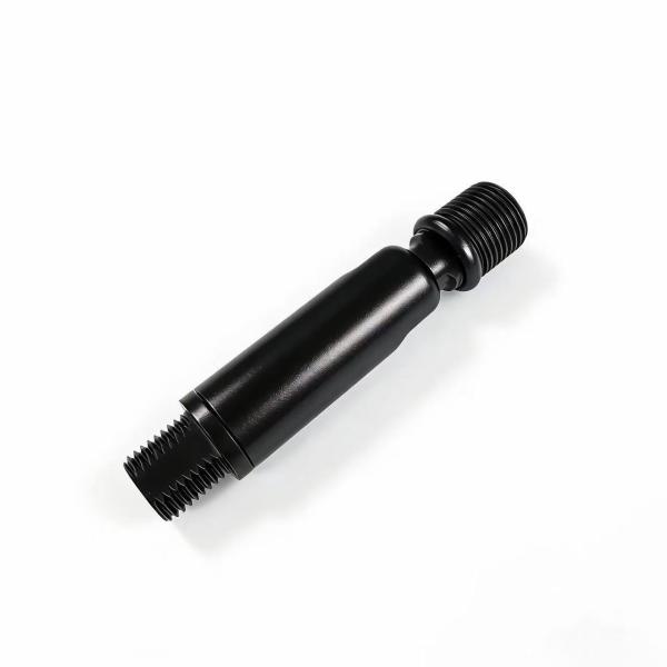 Quality Lighting Fixtures Brass Connector M10x1 Thread 13x64 Black Finish for sale
