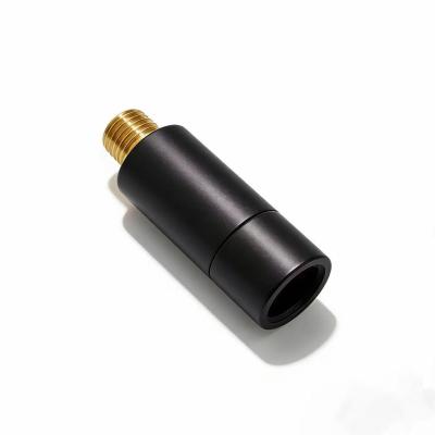 China Black Finish Brass Lighting Connector M8x1 Thread 13x39mm For Lighting Fixtures for sale