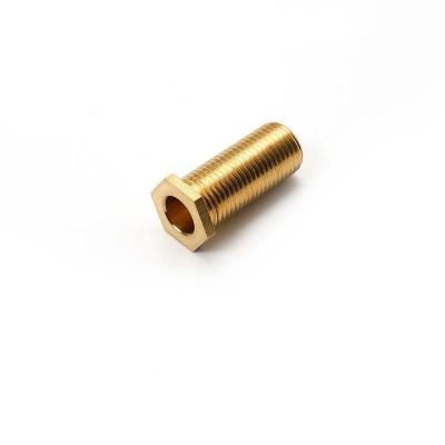 China Precision Engineered Brass Hex T Nipple Sw12x25 M10x1 Round for sale