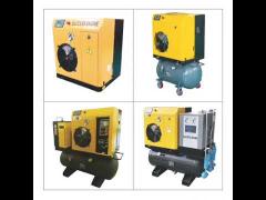 Air Cooling 7.5kw Belt Drive Screw Oil Injected Rotary Compressor