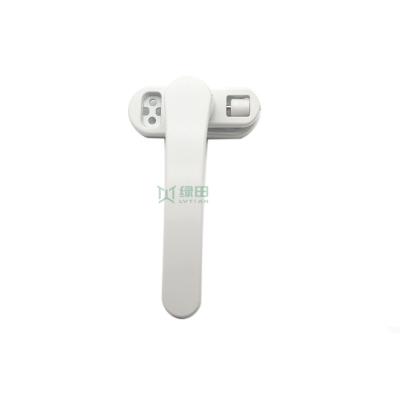 China Zeven karakters wit platvoet Casement venster handvat deur venster massief aluminium Te koop