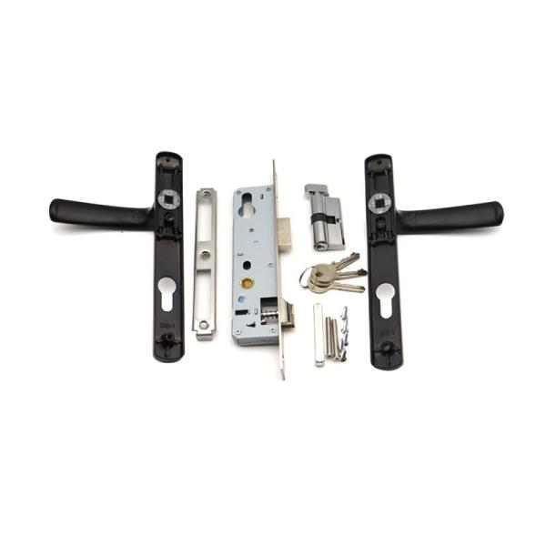 Quality Home Office Aluminum Lever Door Handle with key lock OEM ODM Service for sale