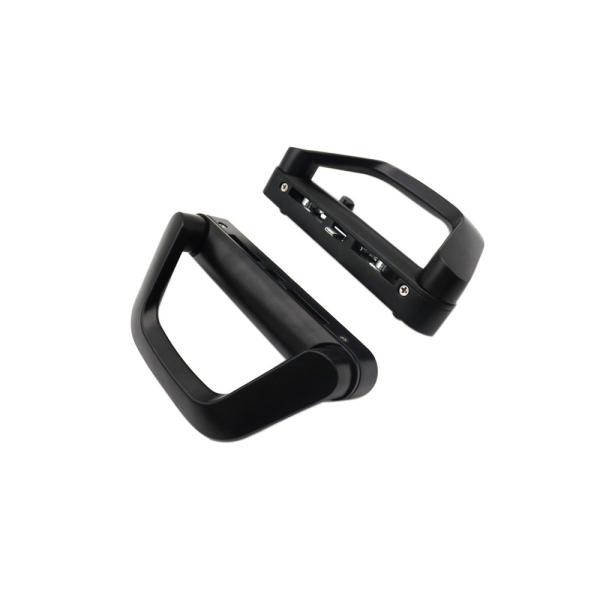 Quality Aluminum And Zinc Alloy D Type Pull Handle Lock Black Color Customized for sale