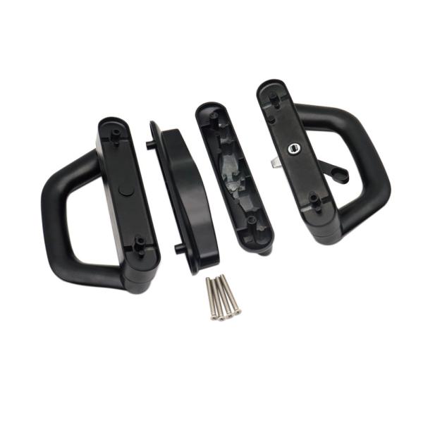 Quality Aluminum And Zinc Alloy D Type Pull Handle Lock Black Color Customized for sale